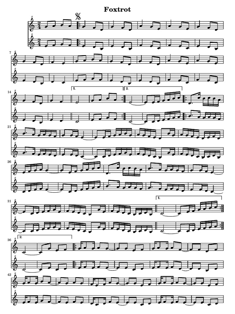 An Analysis of the Musical Structure and Themes in 'Foxtrot' | PDF