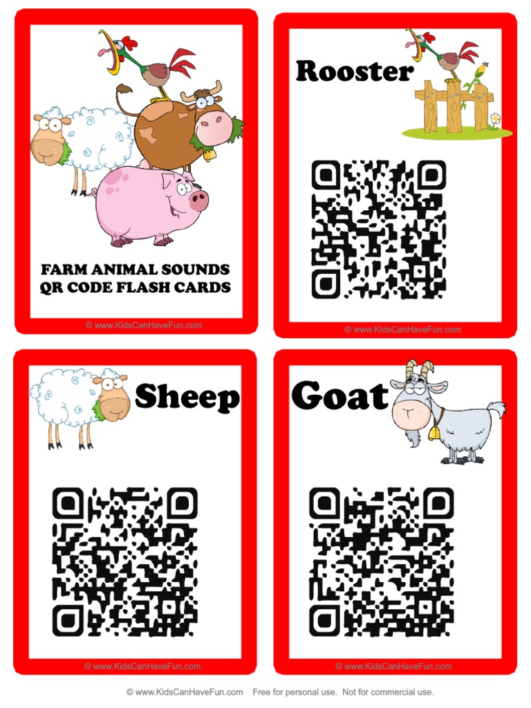 QR Code Farm Animal Sounds | PDF