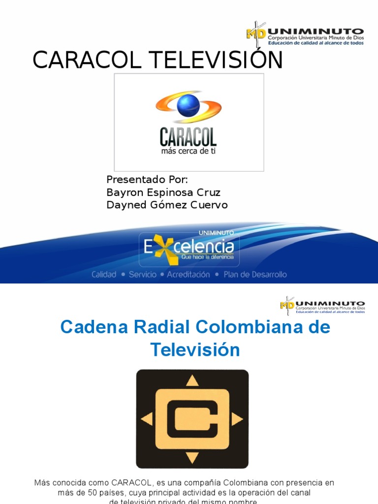 Presentacion Caracol Televisión FINAL | PDF | Colombia | Formatos de medios