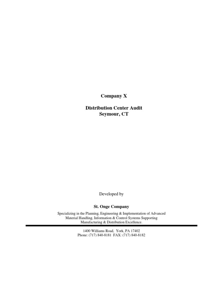 Warehouse Picking and Pallet Audit Report | PDF | Warehouse | Pallet
