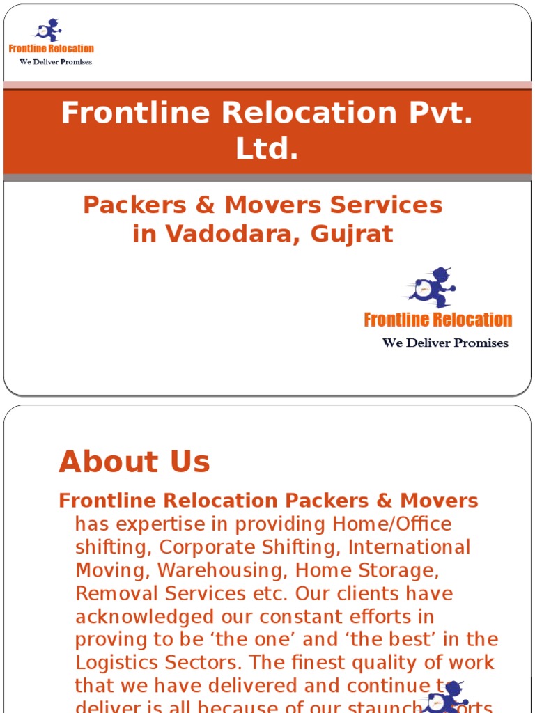 Frontline Relocation Pvt. Ltd. | PDF