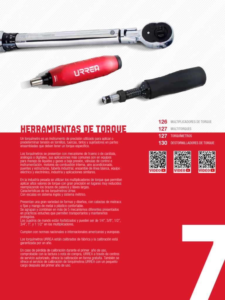 7.-Herramientas de Torque | PDF | Herramientas | Calibración
