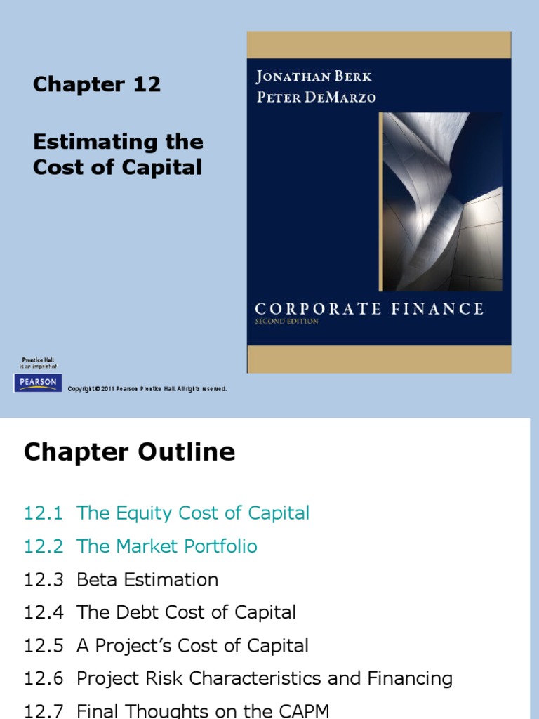 Estimating The Cost of Capital | PDF
