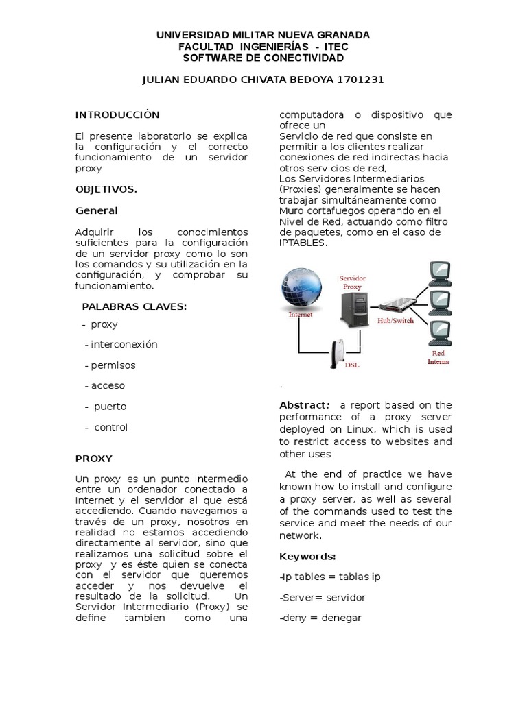 Guía Práctica: Configuración de Proxy | PDF | Servidor proxy | Servidor (Computación)