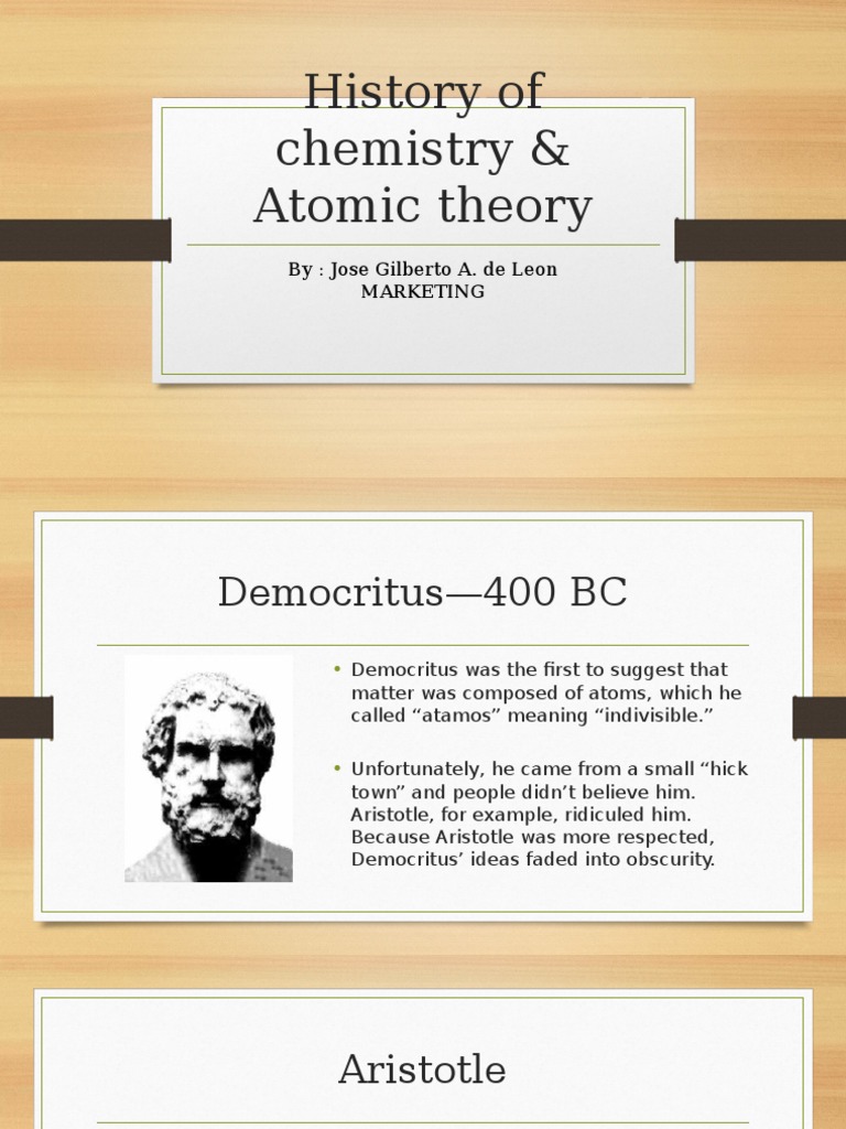 History of Chemistry & Atomic Theory | PDF | Atomic Nucleus | Atoms