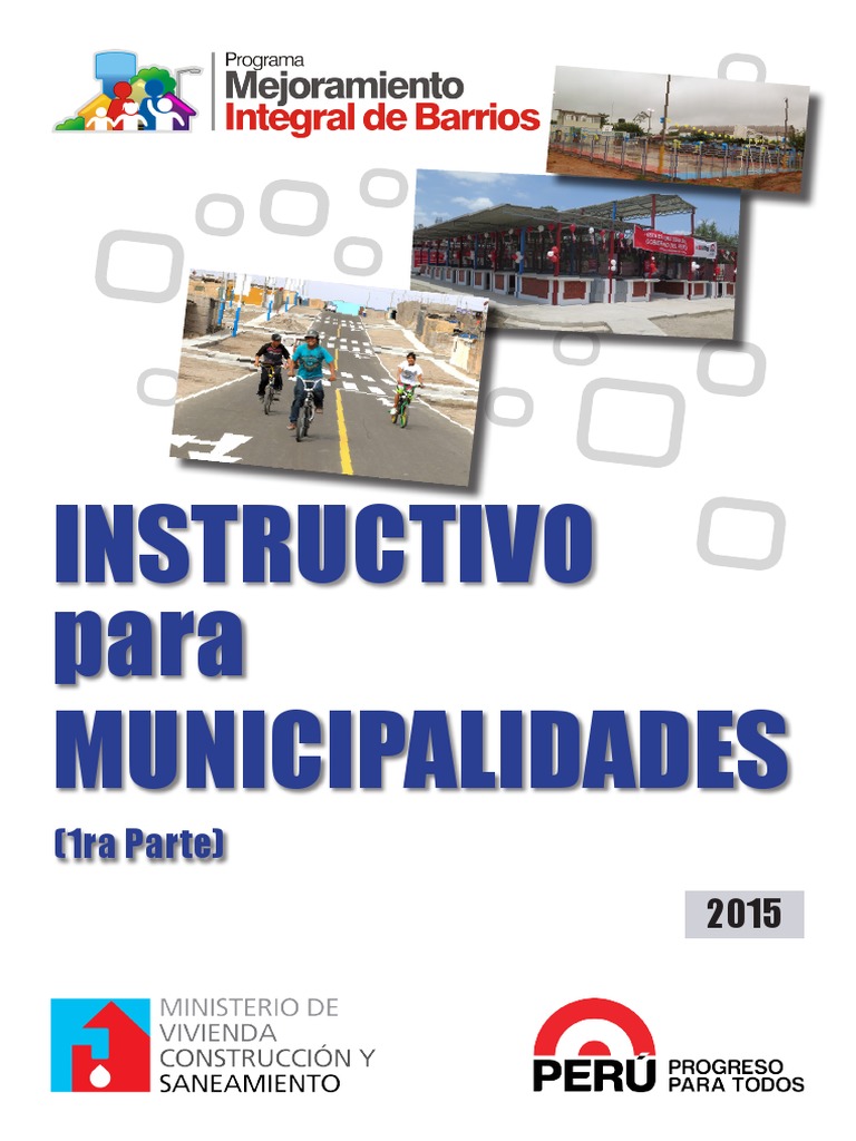 Instructivo PMIB Municipalidades PDF | PDF | Alcalde | Presupuesto
