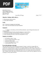 Ubd Lesson Plan Elementary 4th-5th Grade Spanish | PDF | Cognitive ...