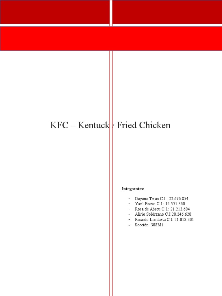 Caso KFC 1 | PDF | Publicidad | Marca