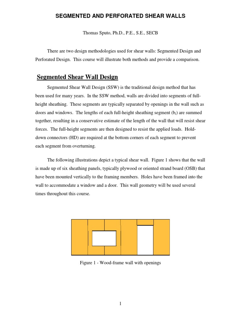 0007335-Course - Segmented and Perforated Shear Walls | Truss | Framing ...