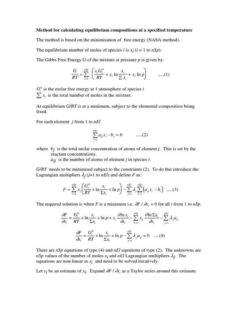 Gaseq | PDF | Chemical Equilibrium | Gases