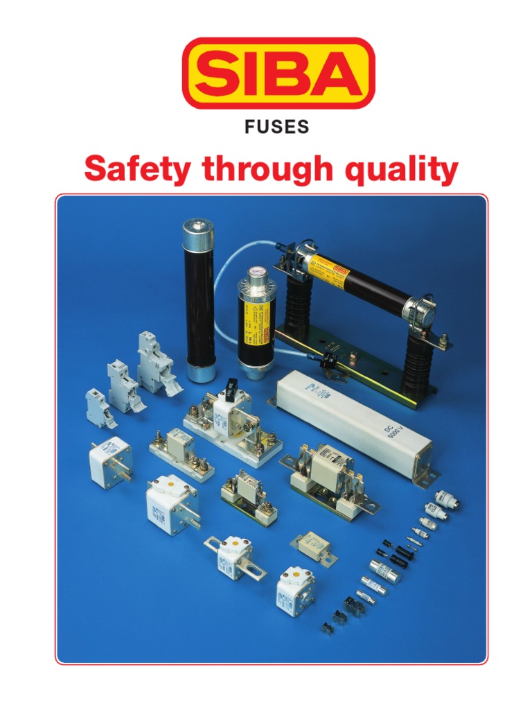 SIBA Catalogue PDF | PDF | Fuse (Electrical) | Transformer