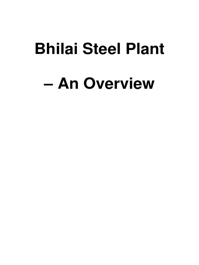 BSP Overview | PDF | Steel Mill | Steel