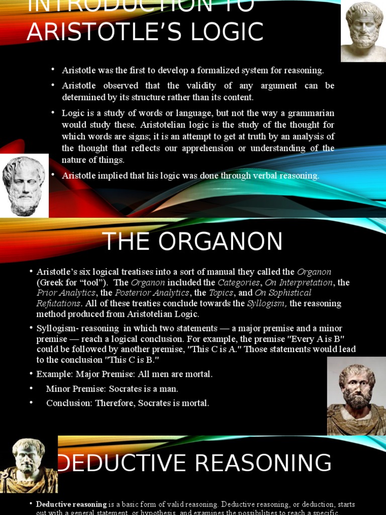 Introduction to Aristotle_s Logic | Deductive Reasoning | Inductive Reasoning