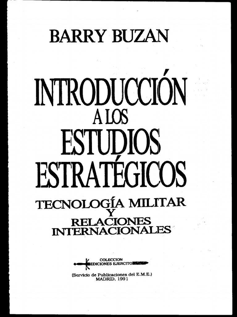 BARRY BUZAN Introduccion A Los Estudios Estrategicos | PDF