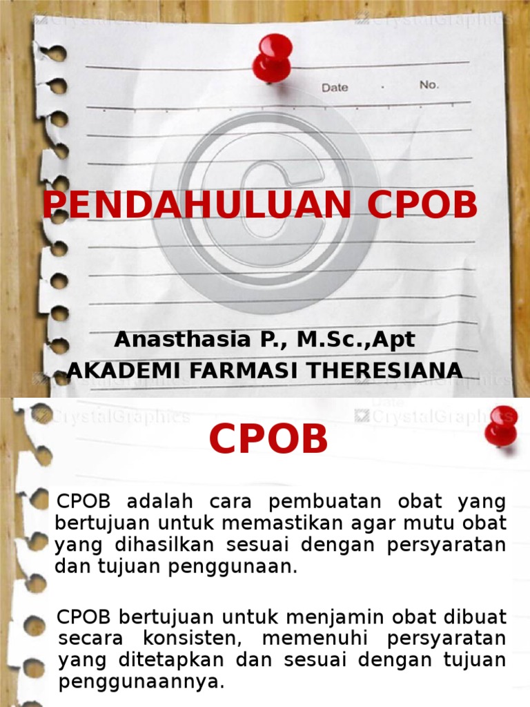 Panduan CPOB dan Manajemen Mutu | PDF