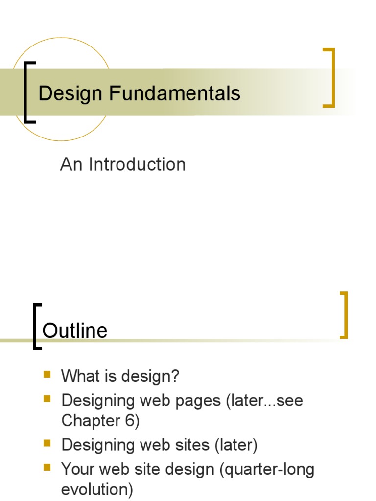 Design Fundamentals | PDF | Design | Scientific Method