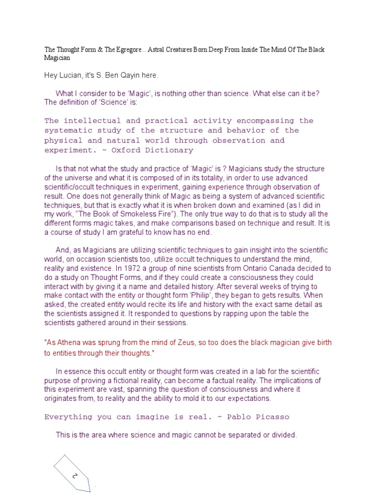 The Thought Form | PDF | Mind | Reality