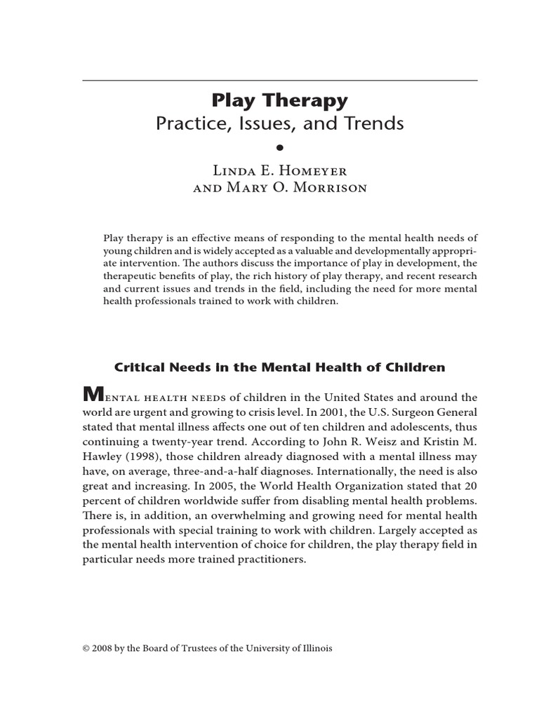 Play Therapy | Play Therapy | Psychotherapy