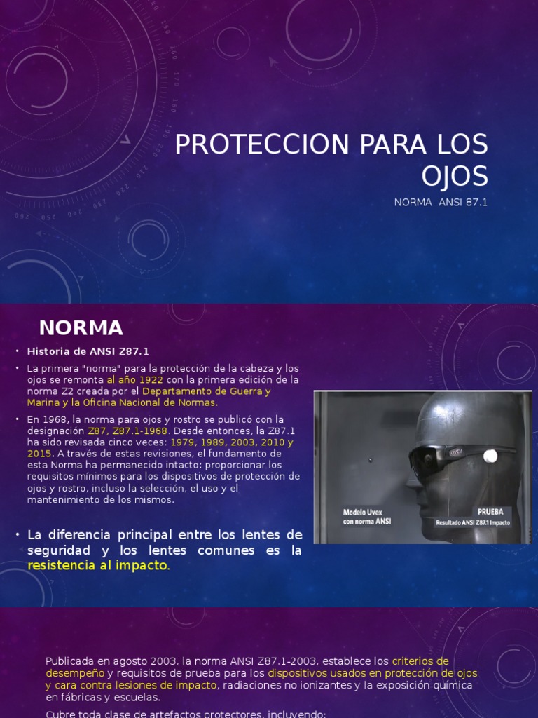 Proteccion para Los Ojos | PDF | Lentes | Primeros auxilios