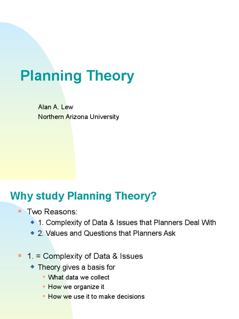 Theory of Planning | PDF | Rationality | Scientific Method