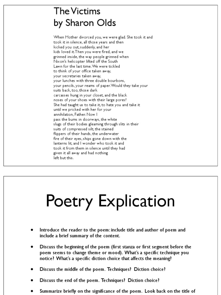The Victims PDF | PDF | Poetry