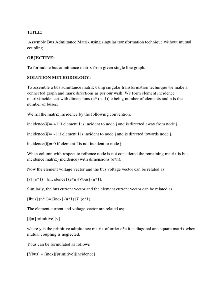 Ybus Singular | PDF | Theoretical Computer Science | Mathematical Analysis