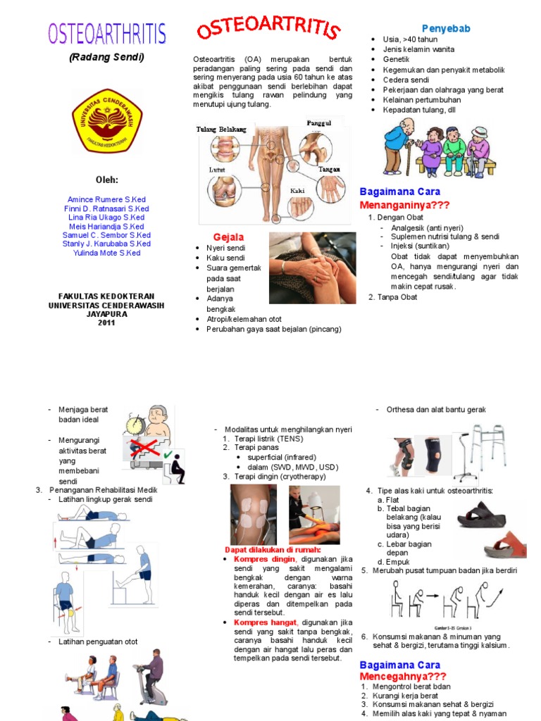 Leaflet Osteoarthritis Pdf