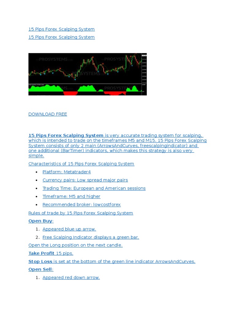 15 Pips Forex Scalping System Guide | PDF