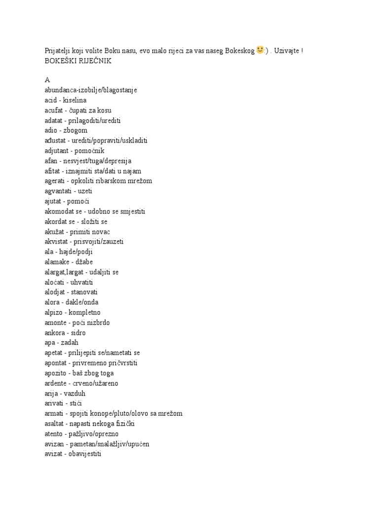 Bokeski Recnik | PDF