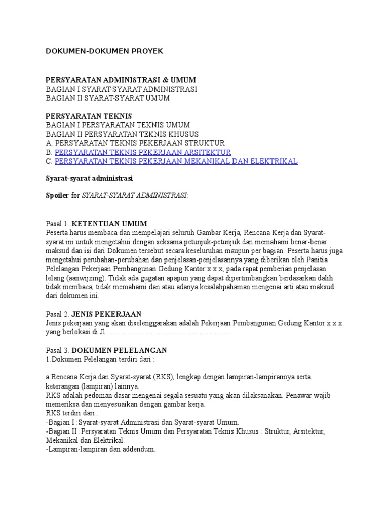 Dokumen-Dokumen Proyek | PDF