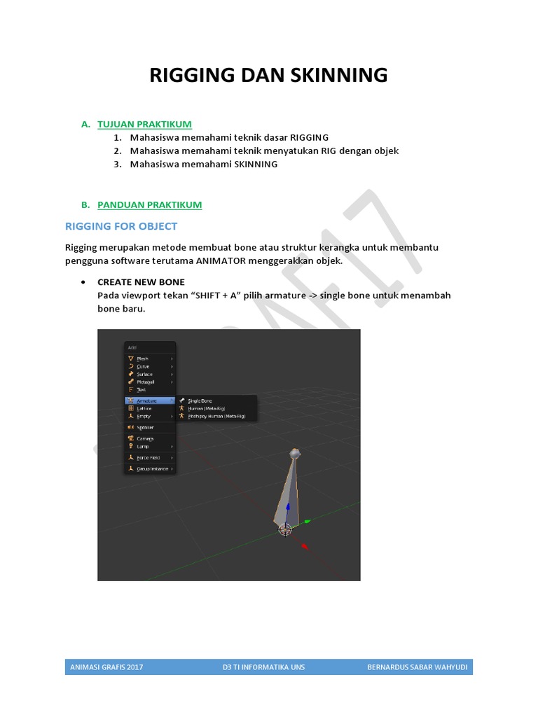 5-Rigging Dan Skinning | PDF