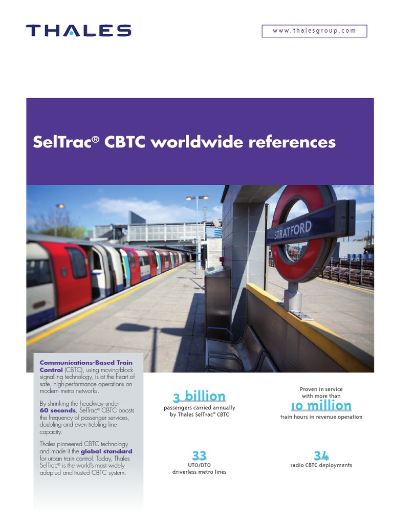 Seltrac CBTC References | PDF | Rapid Transit | Rail Transport