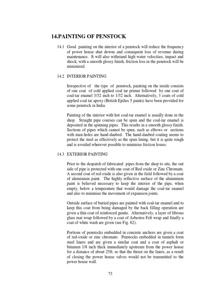 Penstock Painting - As Per Indian Standards | PDF | Vitreous Enamel ...