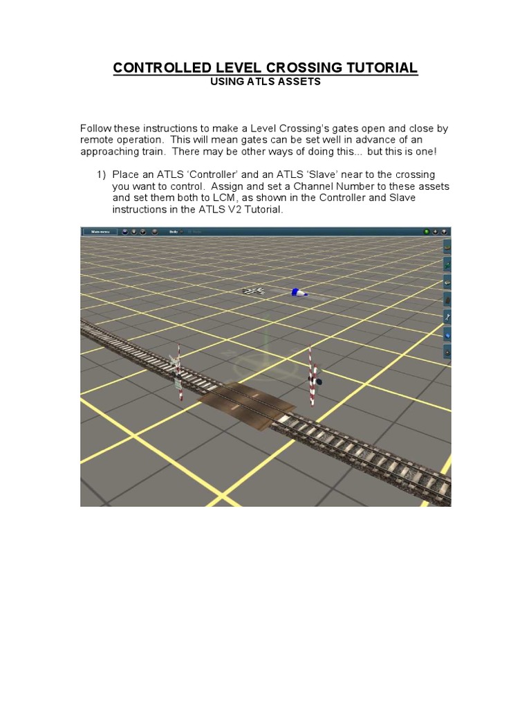 Controlled Level Crossing Tutorial: Using Atls Assets | PDF