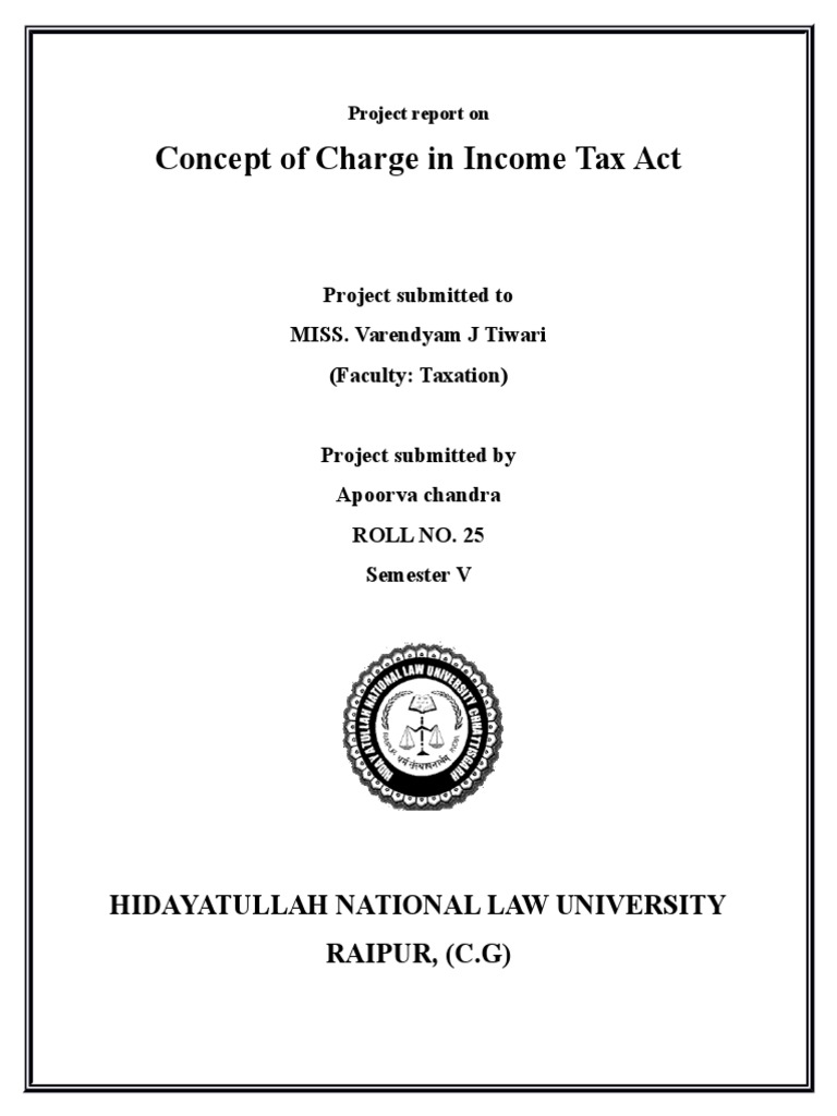 Tax Project | PDF | Income Tax | Capital Gains Tax