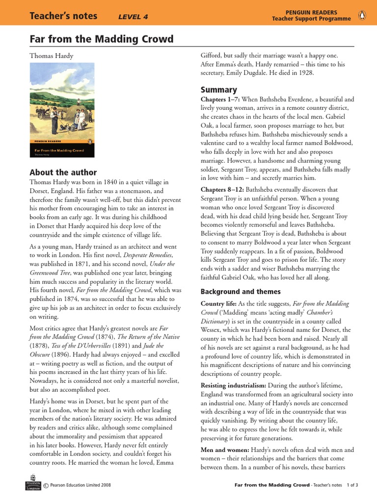 PDF | PDF | Far From The Madding Crowd | Thomas Hardy