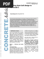 Holding Down Bolt Design To PDF | PDF | Stress (Mechanics) | Screw