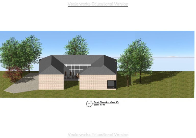 14 - Front Elevation View 3d | PDF