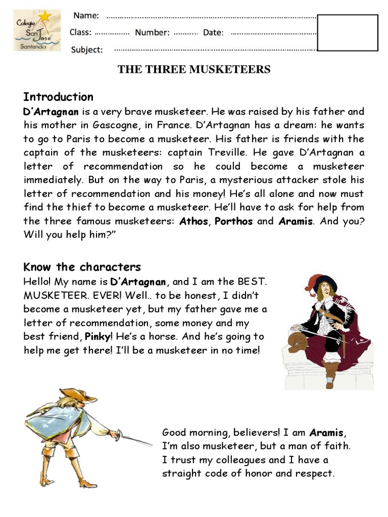 The Three Musketeers | PDF | Charles De Batz Castelmore D'artagnan ...