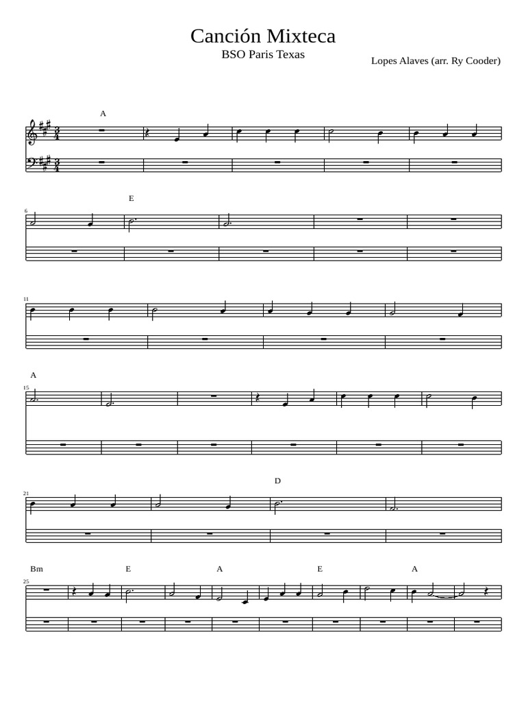 Canción Mixteca | PDF | Canciones folk | Canciones