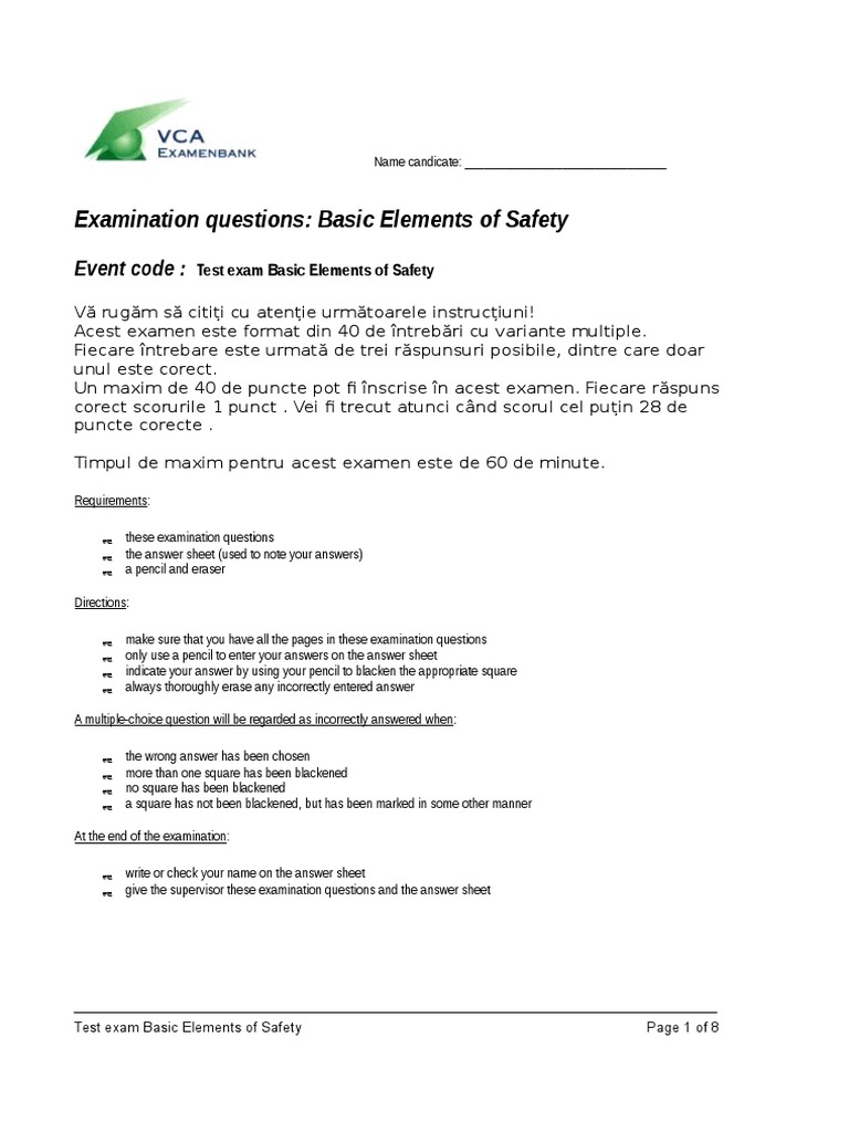 Vca Engels | PDF | Occupational Safety And Health | Toxicity