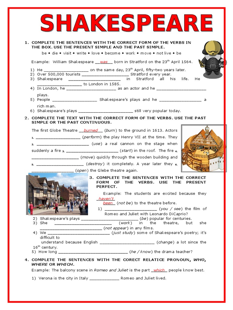 Shakespeare Tenses Revision | PDF