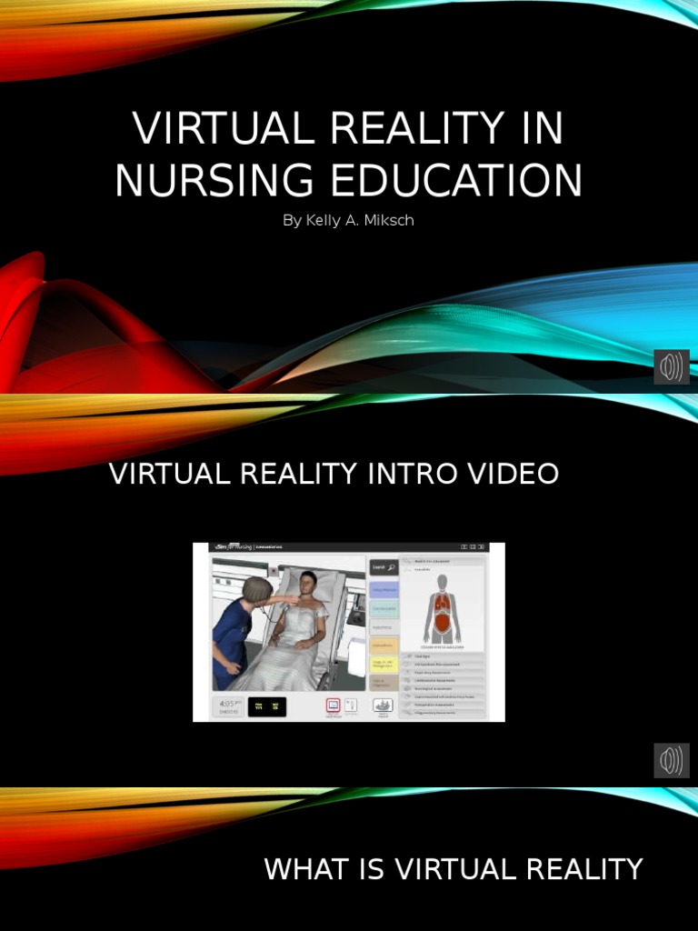 Virtual Reality in Nursing Education | PDF | Virtual Reality | Virtual ...