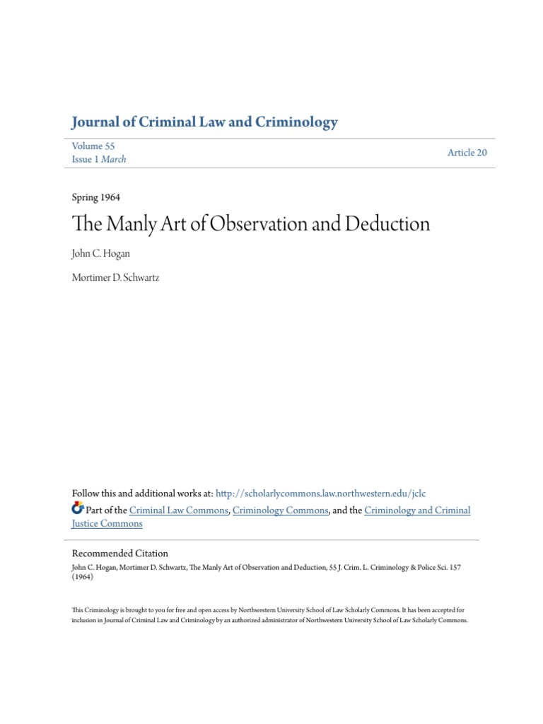 The Manly Art of Observation and Deduction | PDF | Dr. Watson ...