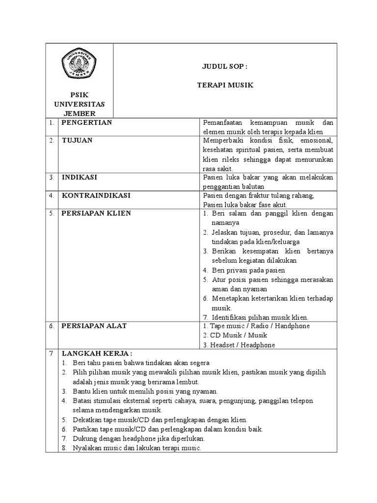 Sop Terapi Musik Dalchaebi