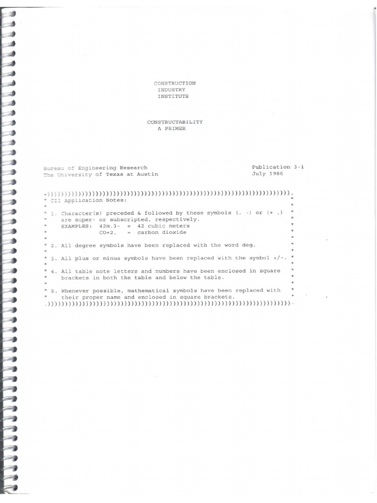 Constructability - CII PDF | PDF