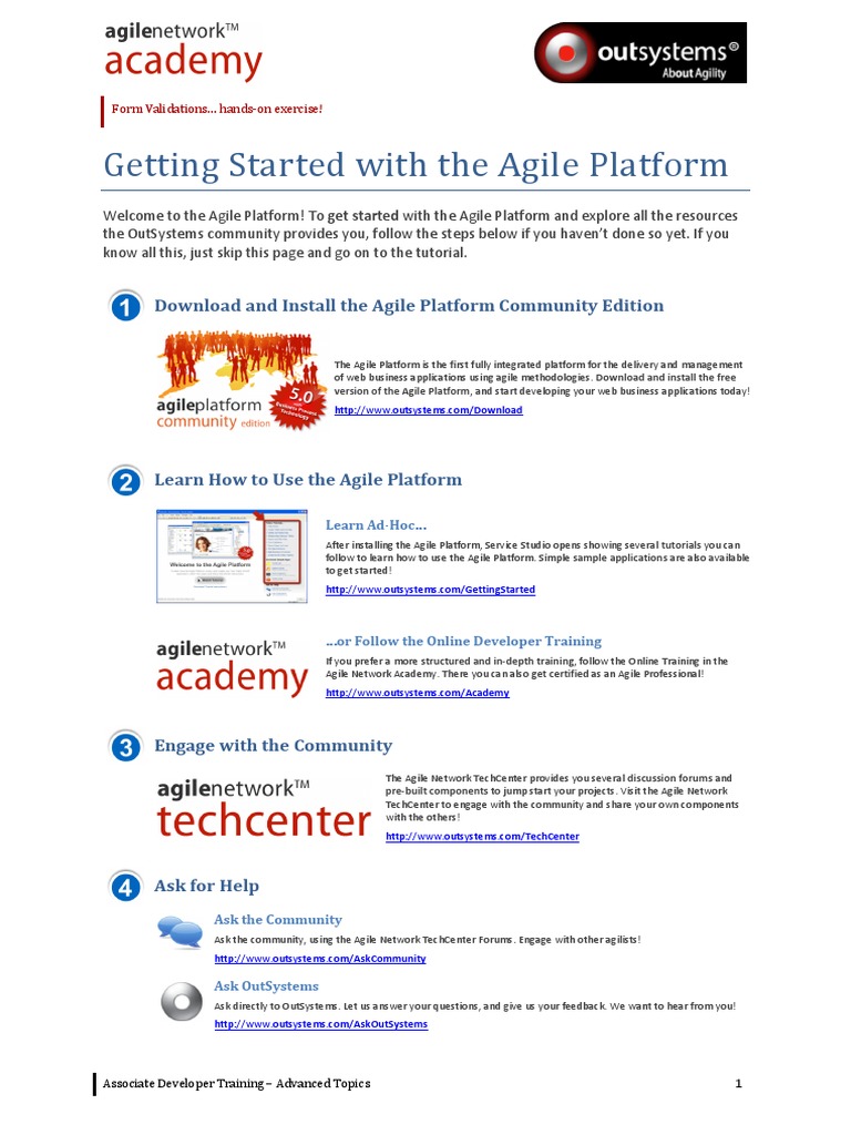 OutSystems Agile Platform 5.0 - Form Validations | PDF | Agile Software ... OutSystems Agile Platform 5.0 - Form Validations | PDF | Agile Software ...