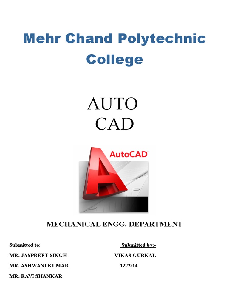 AutoCAD in Mechanical Engineering | PDF