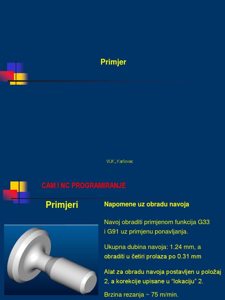 Primjer Tokarenje | PDF