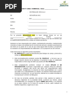 Carta Responsiva de Resguardo de Vehiculo Motor | PDF | Vehículos de ...